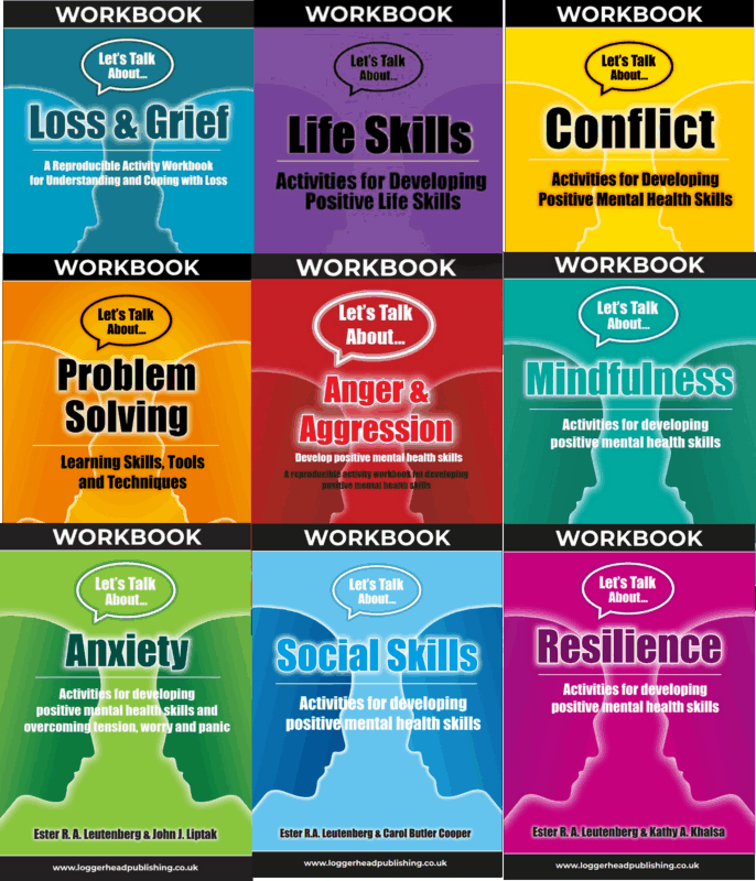 Mental Health and Wellbeing Workbooks Set of 9 - Incentive Plus